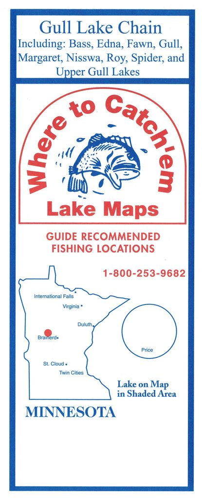 Buy map: GULL LAKE Fishing Map – YellowMaps Map Store