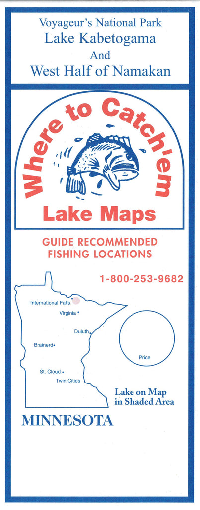 Buy map: KABETOGAMA LAKE Fishing Map – YellowMaps Map Store