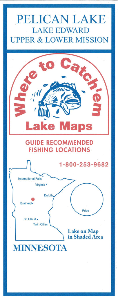 Buy map: PELICAN LAKE Fishing Map – YellowMaps Map Store