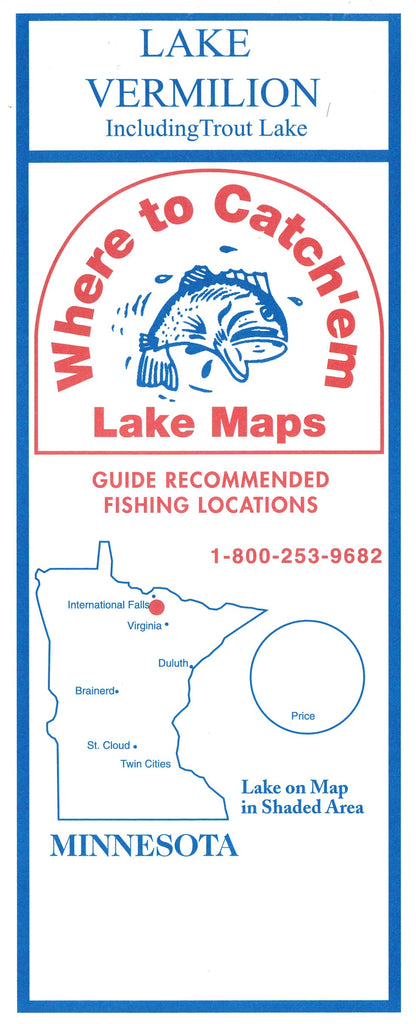 Buy map: VERMILION LAKE Fishing Map – YellowMaps Map Store