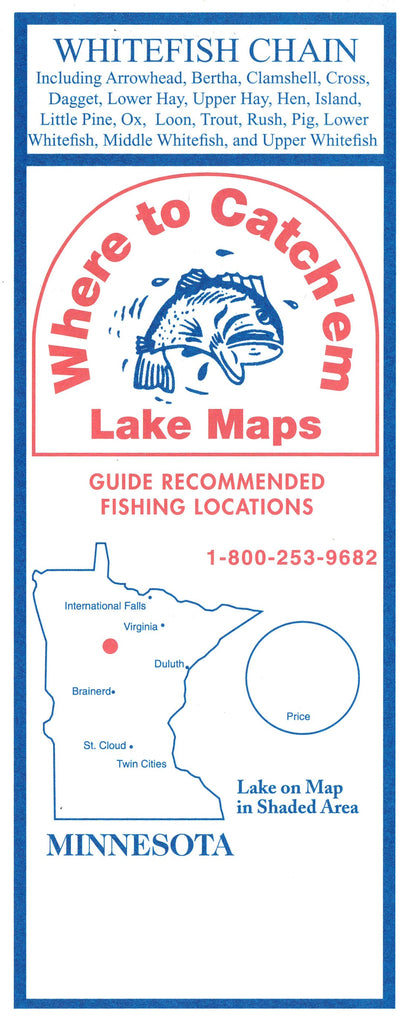 Buy map: WHITEFISH CHAIN Fishing Map – YellowMaps Map Store