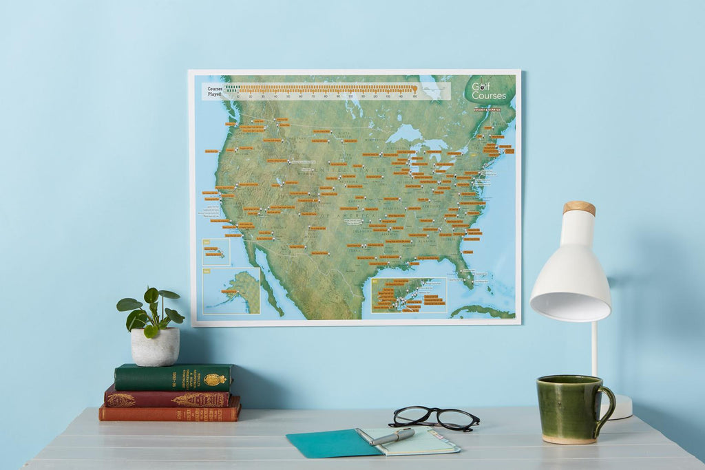 Buy map: Scratch-Off United States Golf Map – YellowMaps Map Store