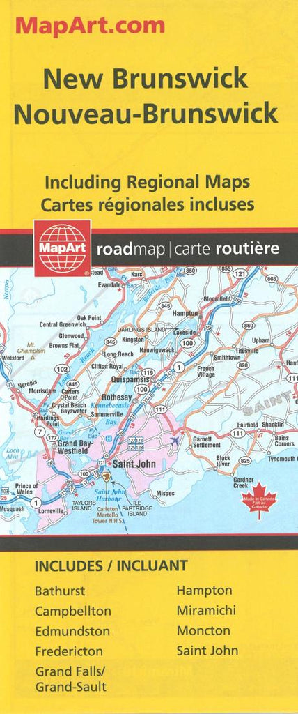 Buy map: New Brunswick Road Map by Canadian Cartographics Corporation ...