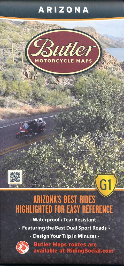 Buy map: Arizona G1 Map by Butler Motorcycle Maps – YellowMaps Map Store