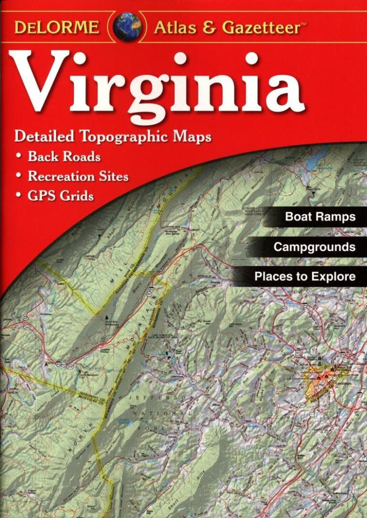 Buy map: Virginia Atlas and Gazetteer by DeLorme – YellowMaps Map Store