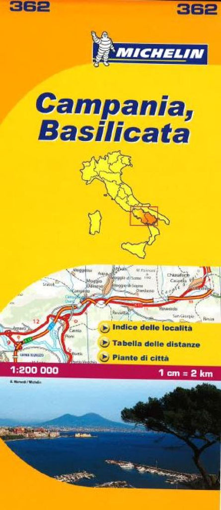 Buy map: Campania and Basilicata, Italy (362) by Michelin Maps and ...