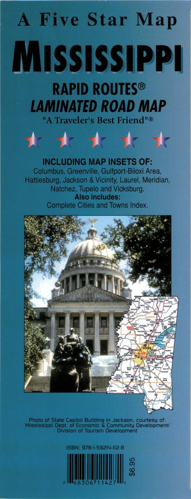 Buy map: Mississippi : Rapid Routes : laminated road map – YellowMaps ...