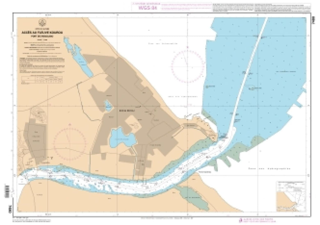 Buy map: Acces au fleuve Kourou - Port de Pariacabo by SHOM ...