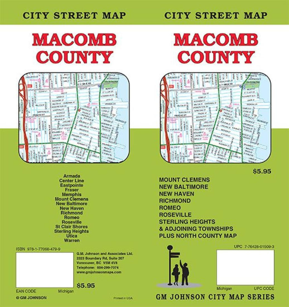 Buy map: Macomb County, Michigan by GM Johnson – YellowMaps Map Store
