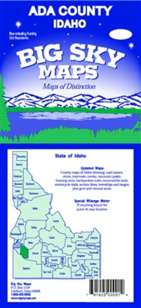 Buy map: Ada County, Idaho by Big Sky Maps – YellowMaps Map Store