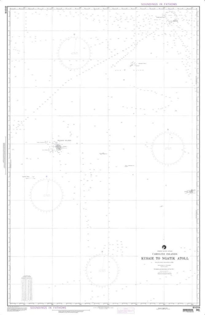 Buy map: Kusaie Island To Ngatik Atoll (Caroline Islands) – YellowMaps ...