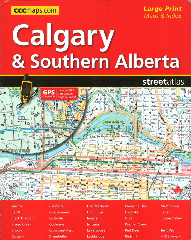 Buy map: Calgary and Southern Alberta Street Atlas (Large Print) by ...