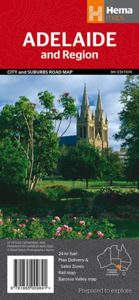 Buy map: Adelaide, Australia, Regional by Hema Maps – YellowMaps Map Store