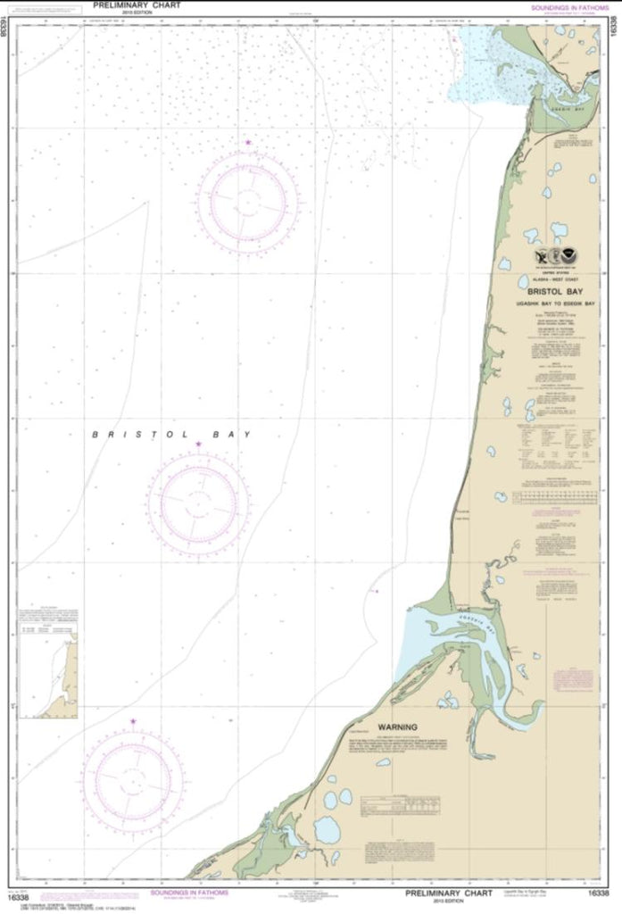 Buy map: Bristol Bay-Ugashik Bay to Egegik Bay (16338-4) by NOAA ...