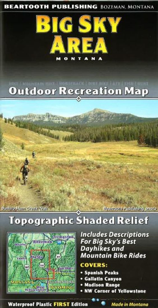 Buy map: Big Sky Area, Montana by Beartooth Publishing – YellowMaps Map ...
