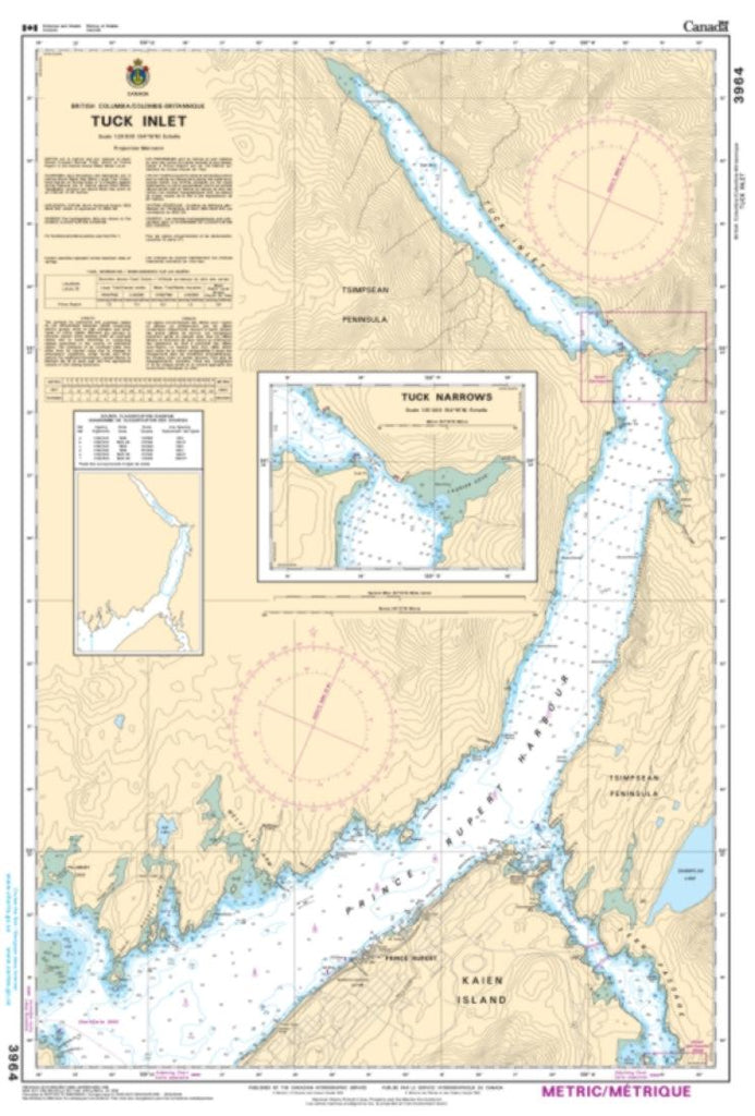 Buy map: Tuck Inlet by Canadian Hydrographic Service – YellowMaps Map Store