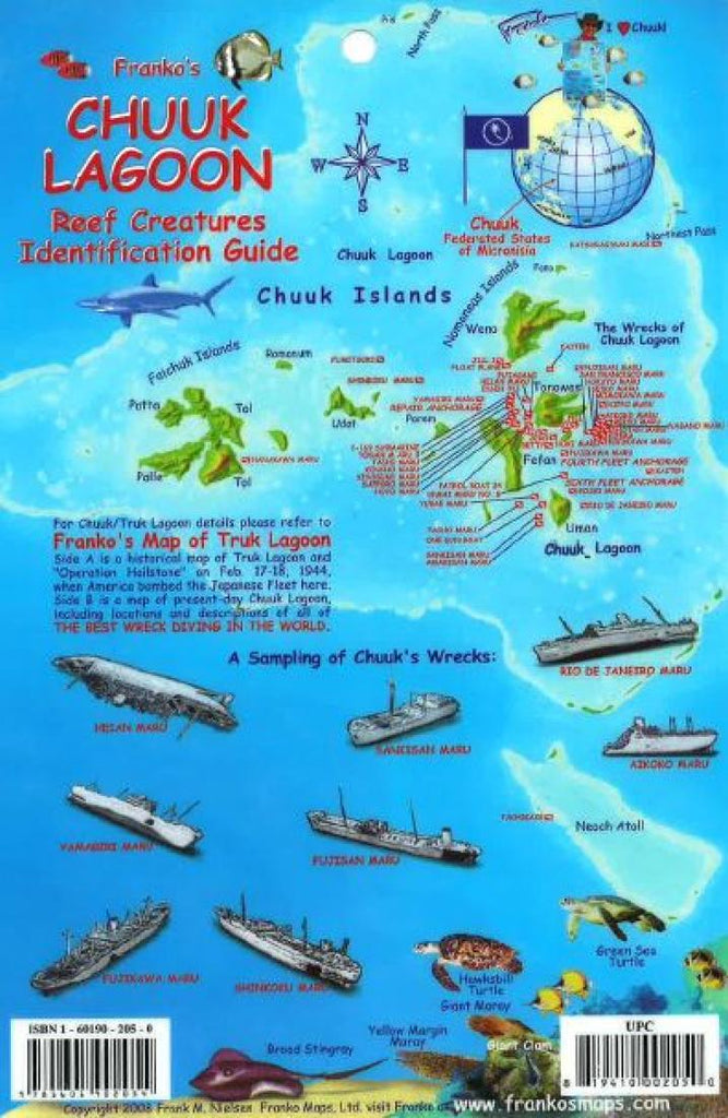 Buy map: Chuuk Lagoon by Frankos Maps Ltd. – YellowMaps Map Store