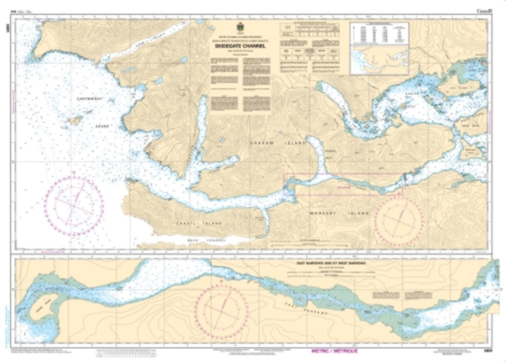 Buy map: Skidegate Channel by Canadian Hydrographic Service ...