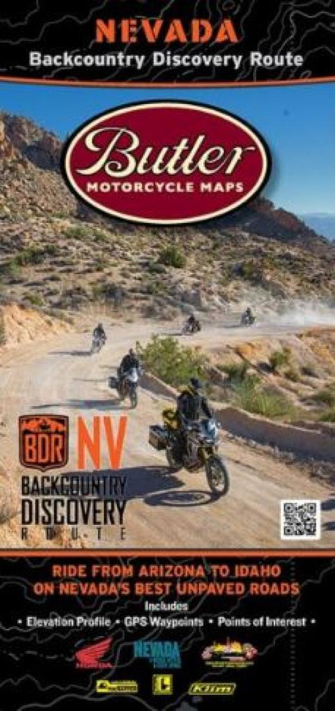 Buy map: Nevada Backcountry Discovery Route, Butler Motorcycle Map by ...