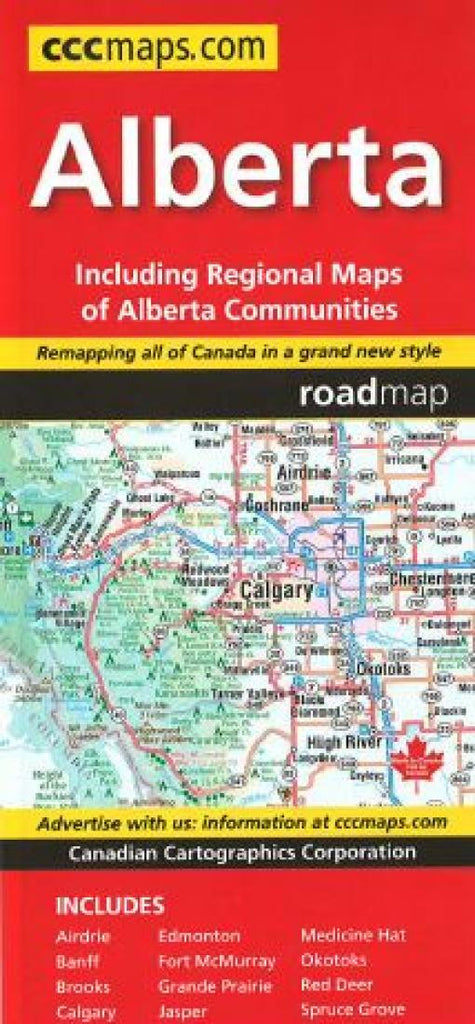 Buy map: Alberta Road Map by Canadian Cartographics Corporation ...
