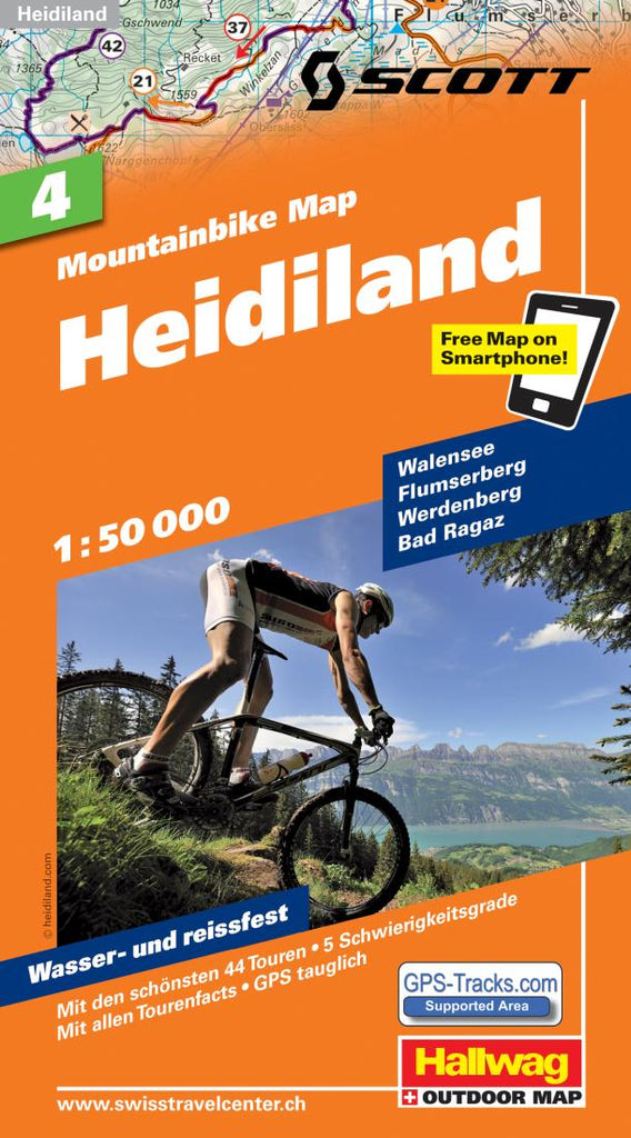 Buy map: Heidiland : mountainbike map : 4 – YellowMaps Map Store