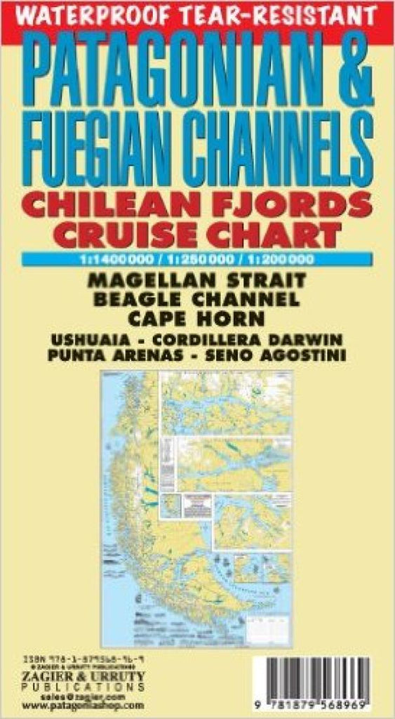 Buy map: Patagonian and Fuegian Channels and Beagle Channel by Zagier ...
