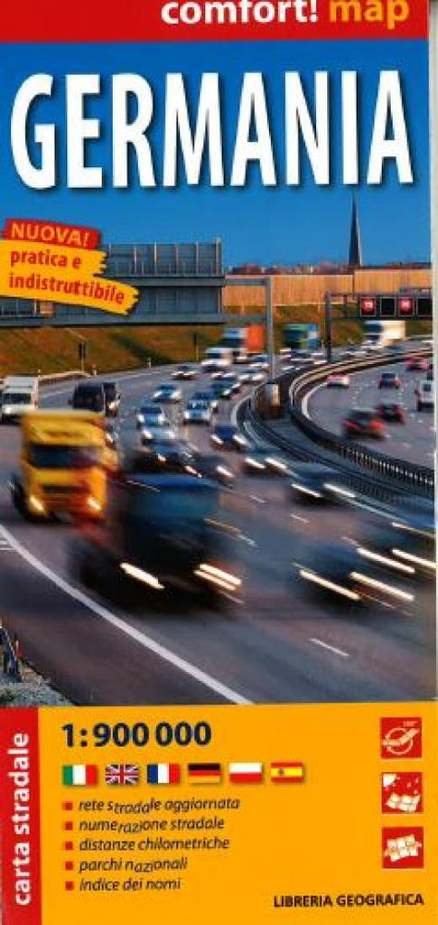 Buy map: Germania, Laminated Road Map by Libreria Geografica ...