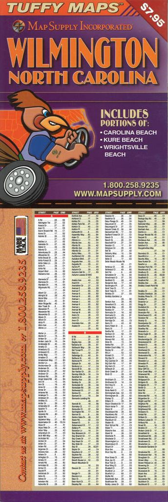 Buy map: Wilmington, North Carolina Laminated Tuffy Map by Tuffy Maps ...