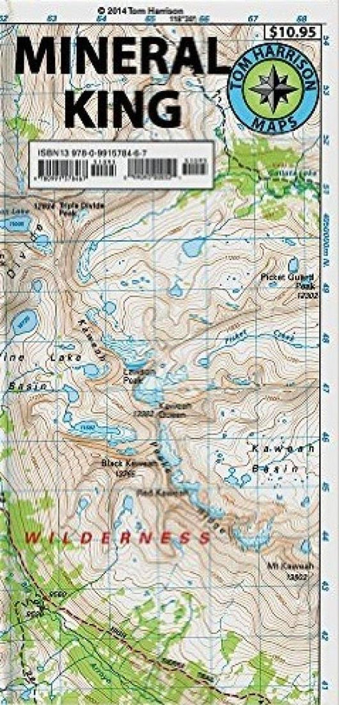 Buy map: Mineral King, California Trail Map by Tom Harrison Maps ...