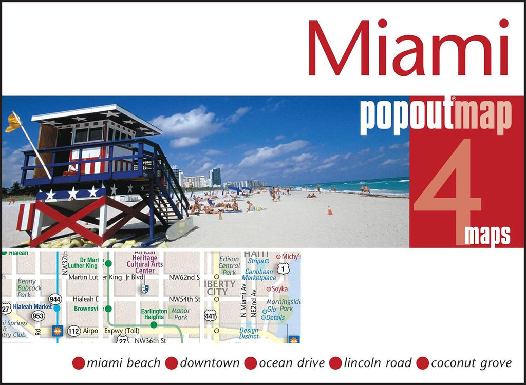 Buy map: Miami, Florida, PopOut Map by PopOut Products – YellowMaps Map ...