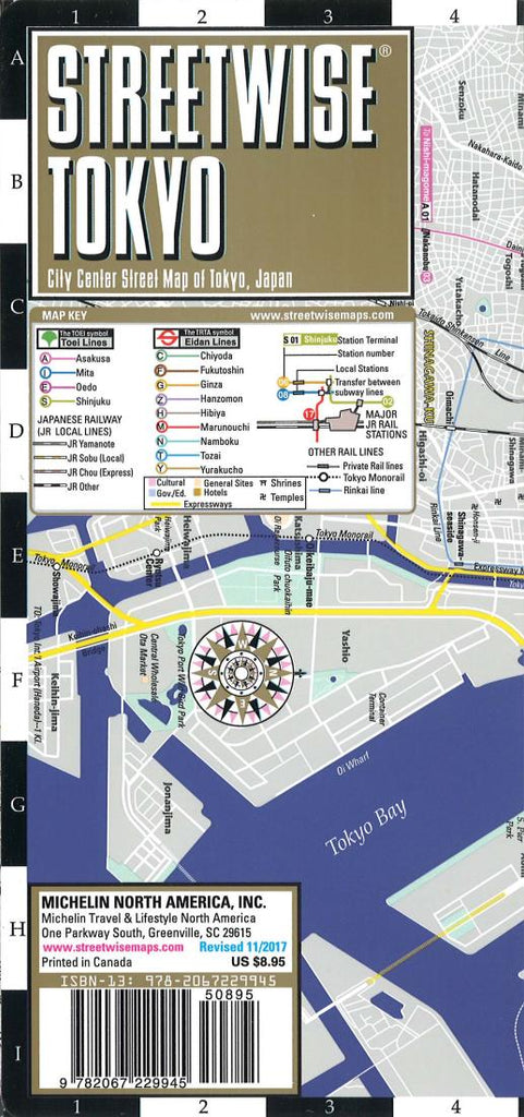 Buy map: StreetWise Tokyo : city center street map of Tokyo, Japan ...