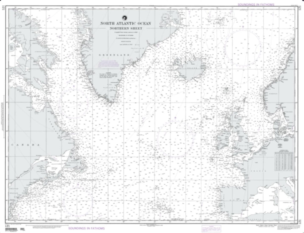 Buy map: North Atlantic Ocean - Southeastern Sheet (NGA-121-5) by ...
