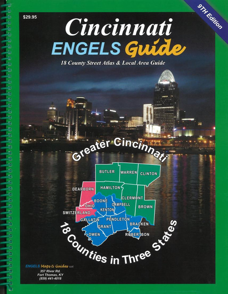 Buy map: Cincinnati, Ohio, Atlas by Engels Guide – YellowMaps Map Store
