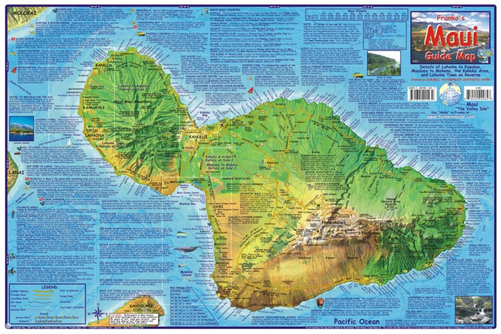 Buy map: Maui Guide Map, Laminated by Frankos Maps Ltd. – YellowMaps ...