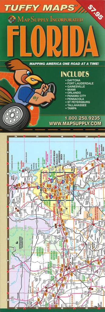 Buy map: Florida, Laminated Tuffy Map with City Insets by Tuffy Maps ...