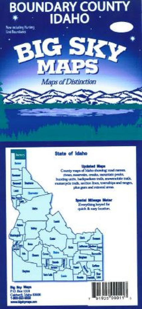 Buy map: Boundary County, Idaho by Big Sky Maps – YellowMaps Map Store