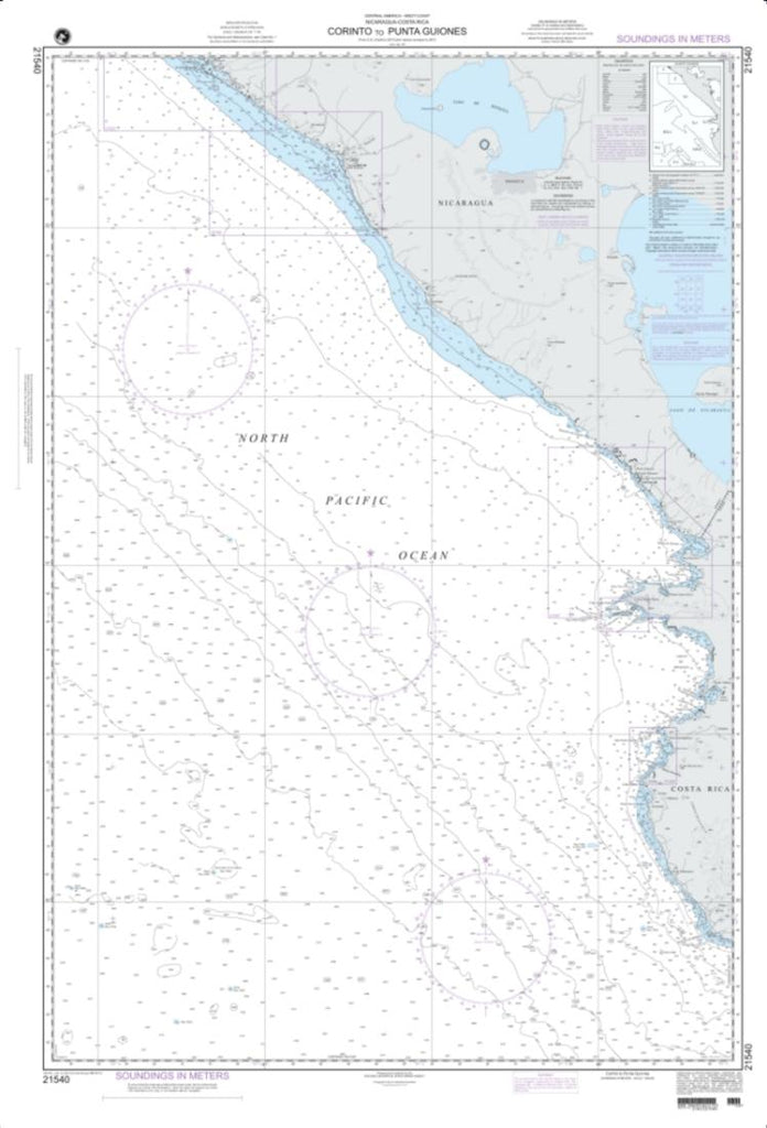 Buy map: Corinto To Punta Guiones (NGA-21540-36) by National ...