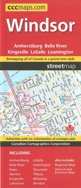 Buy map: Windsor Ontario Street Map by Canadian Cartographics ...