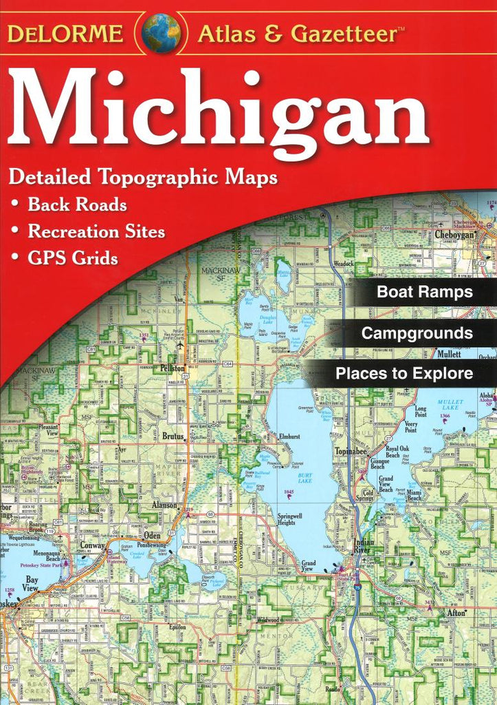 Buy map: Michigan Atlas and Gazetteer by DeLorme – YellowMaps Map Store