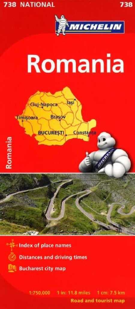 Buy map: Romania (738) by Michelin Maps and Guides – YellowMaps Map Store