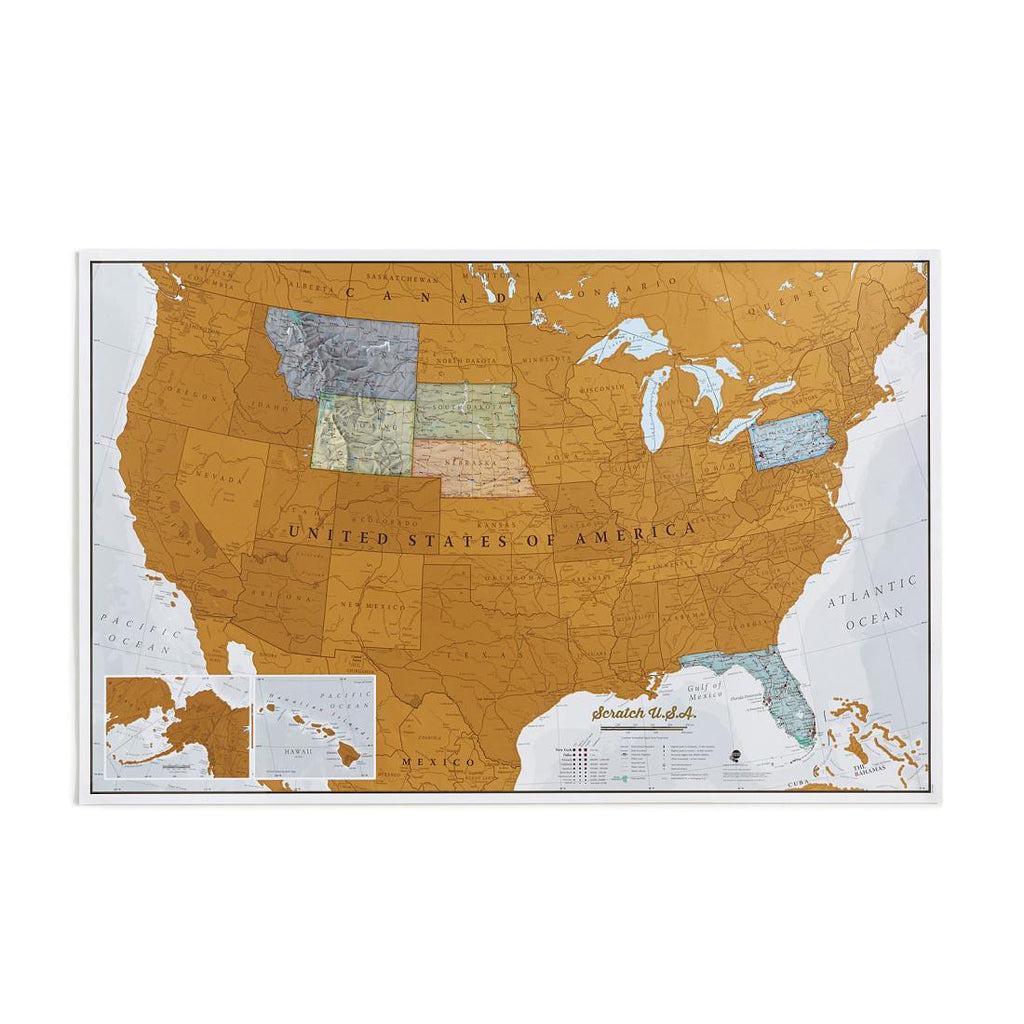 Buy map: Scratch USA Wall Map – YellowMaps Map Store
