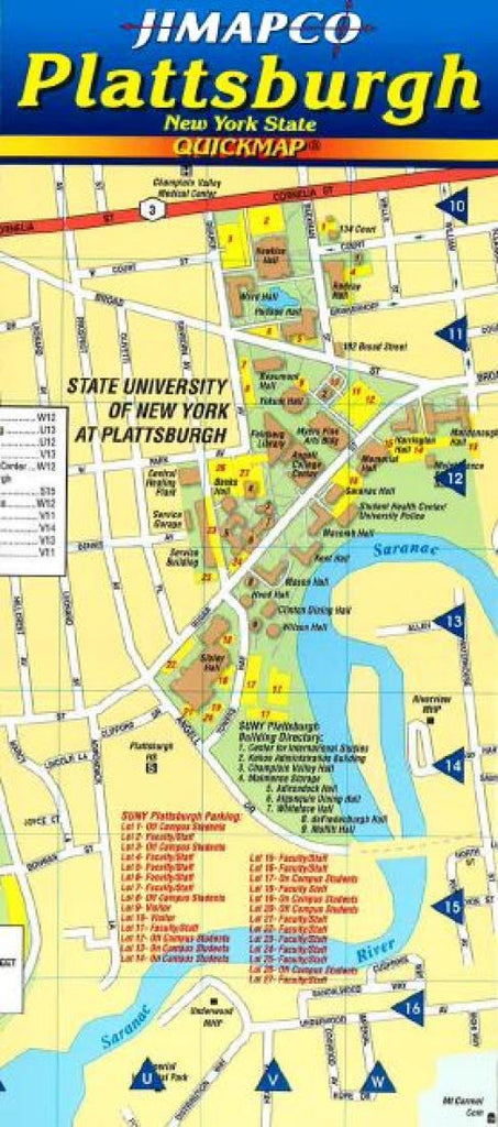 Buy map: Plattsburgh, New York, Quickmap by Jimapco – YellowMaps Map Store