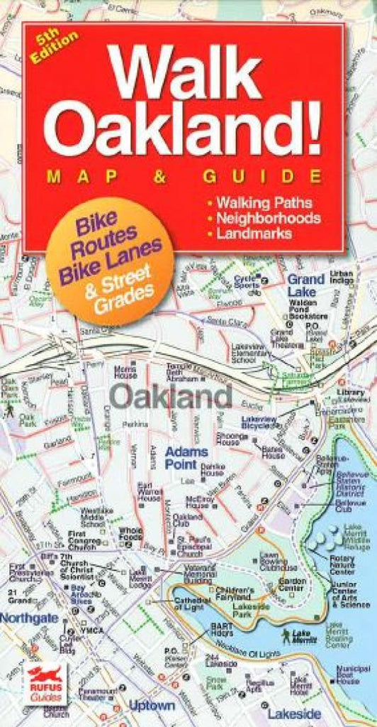 Buy map: Oakland, California Walking Map and Guide by Rufus Graphics ...