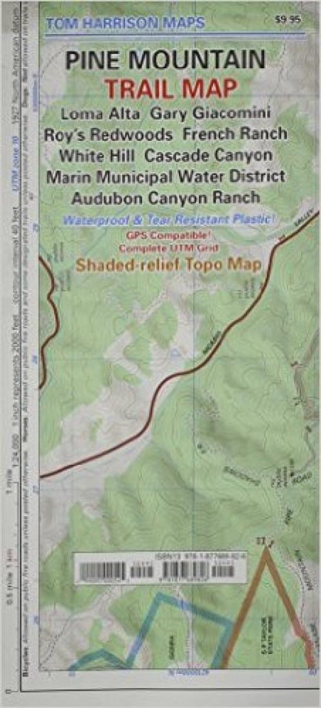 Buy map: Pine Mountain, California Trail Map by Tom Harrison Maps ...