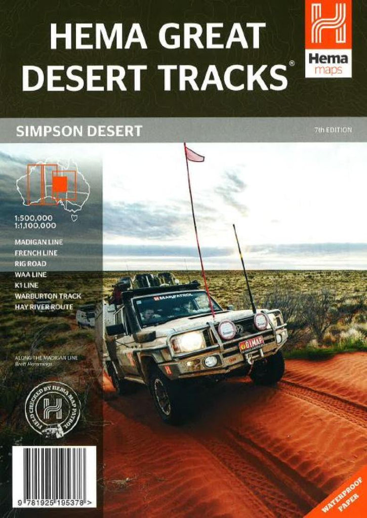 Buy map: Simpson Desert, Great Desert Tracks, 7th edition by Hema Maps ...