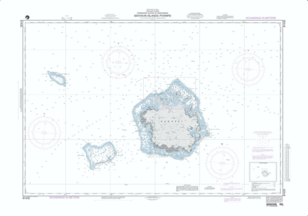 Buy map: Senyavin Islands - Pohnpei (NGA-81435-4) by National ...