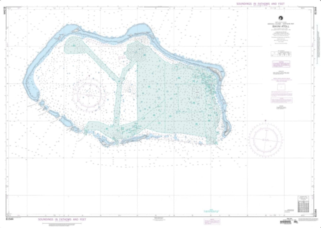 Buy map: Bikini Atoll Nautical Chart (81544) by National – YellowMaps ...