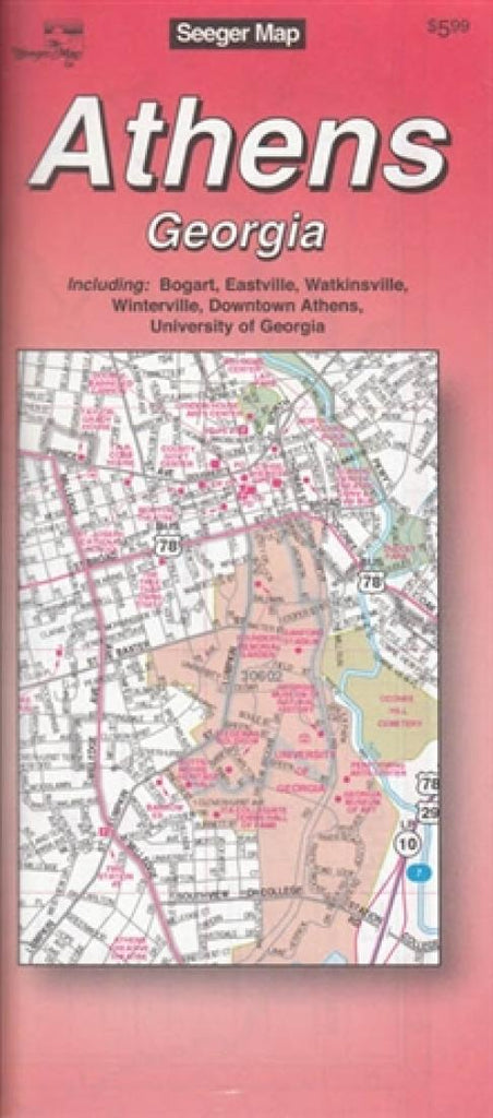 Buy map: Athens, Georgia by The Seeger Map Company Inc. – YellowMaps ...