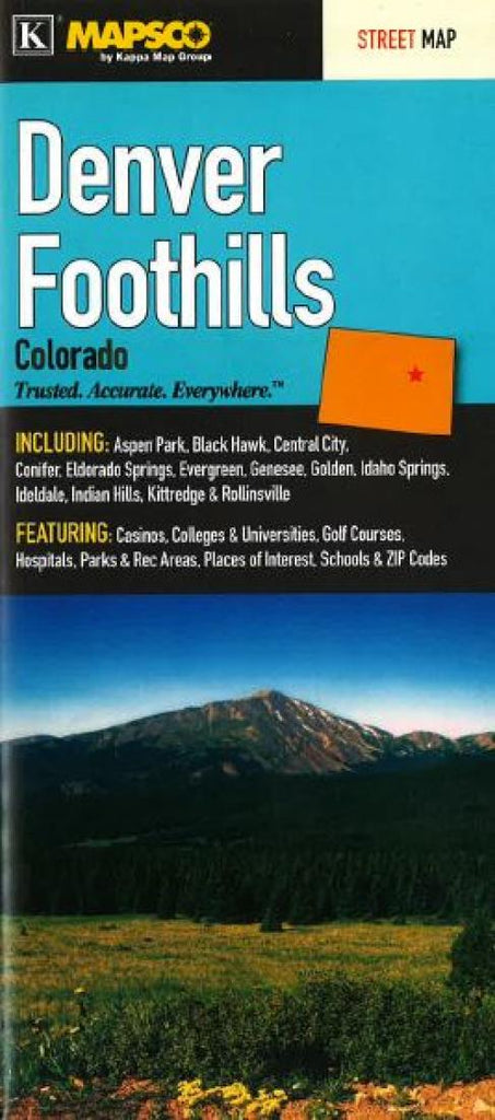 Buy map: Denver, Foothills Map by Kappa Map Group – YellowMaps Map Store