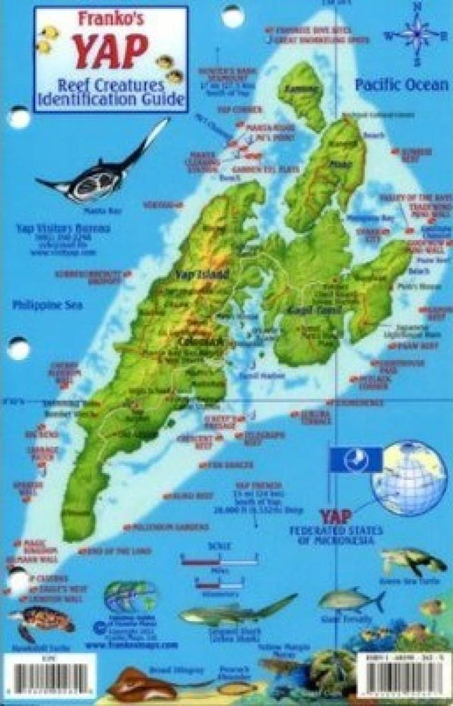 Buy map: Yap, Reef Creatures and Identification Guide by Frankos Maps ...